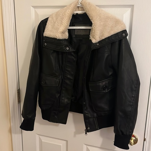 Ci Sono | Jackets & Coats | Ci Sono By Cavalini Black Lined Faux Fur ...